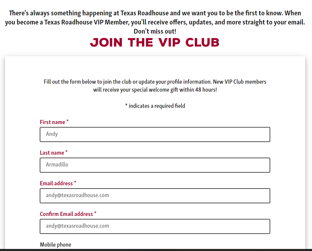 Texas Roadhouse VIP Club 2025: Benefits, Deals & How to Join