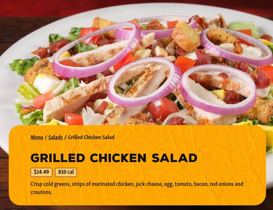 Texas Roadhouse Salad Menu 2025 with New Prices