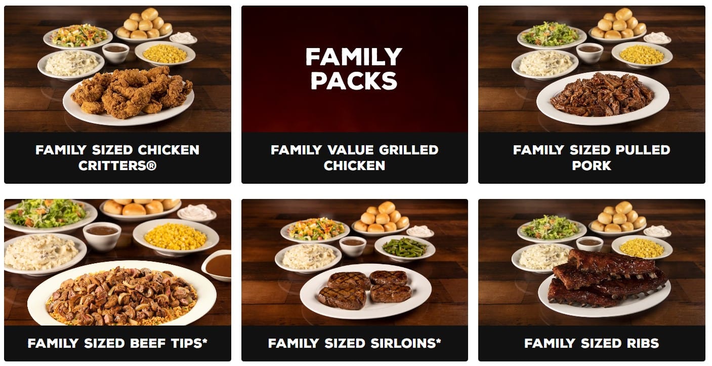 Texas Roadhouse Family Meals 2025 – $39.99 to $64.99